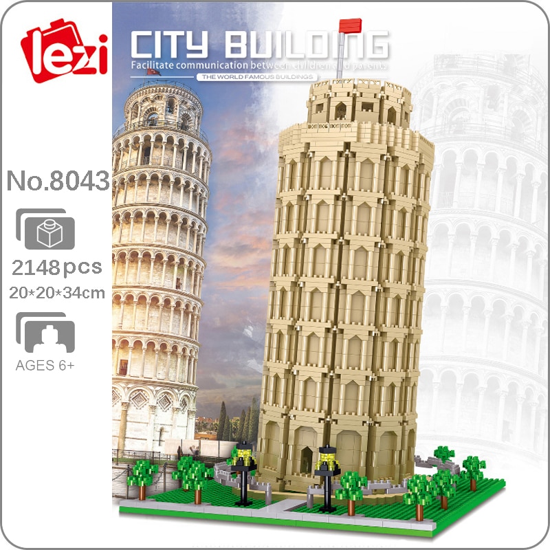 Lezi 8043 Leaning Tower of Pisa | LOZ™ MINI BLOCKS
